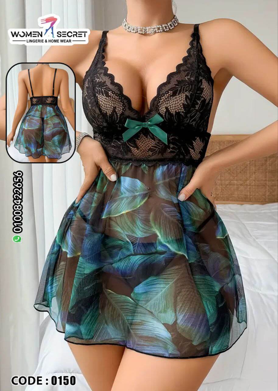 طقم قميص نوم نسائي مثير – Divarouj